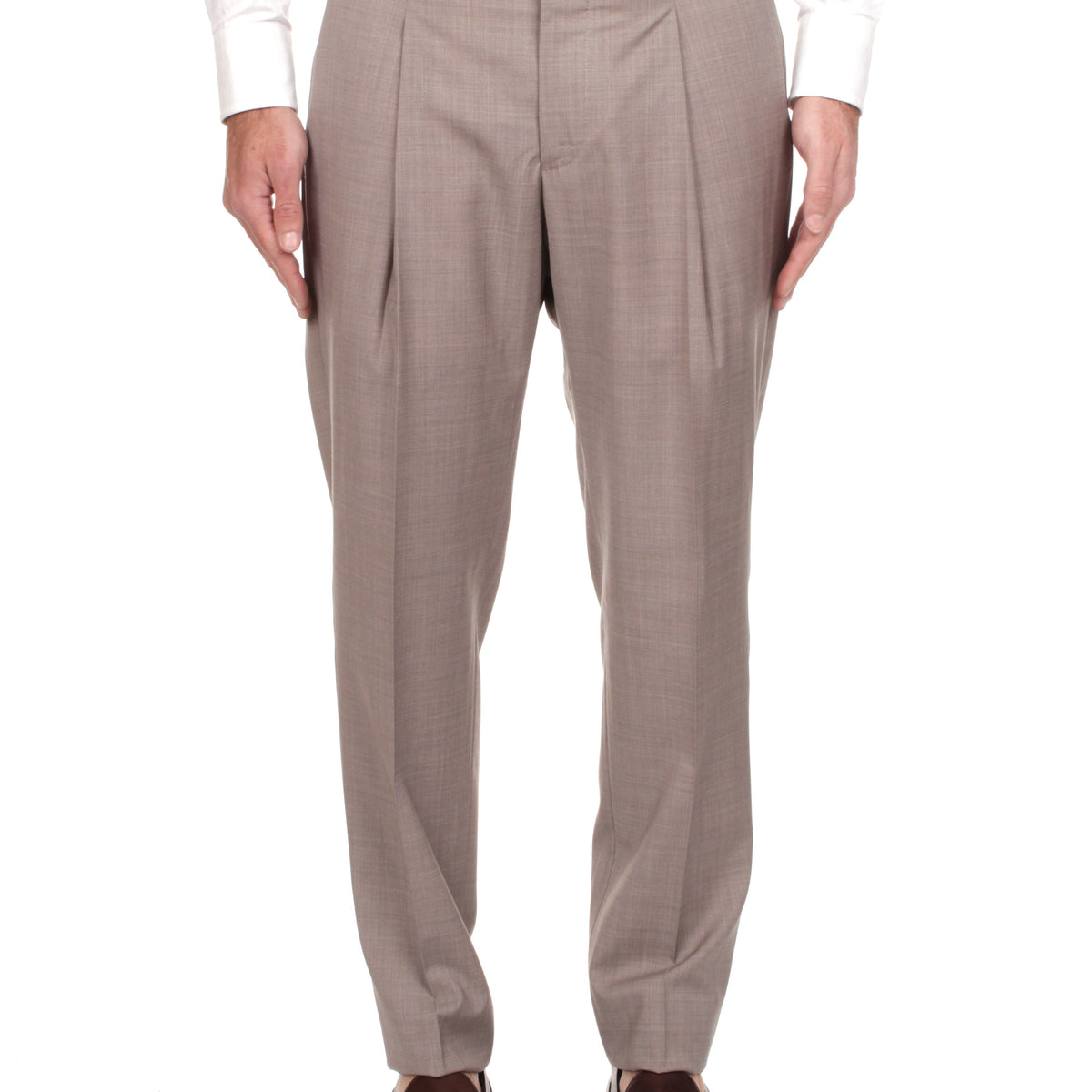 BRIGLIA 1949 TIBERIOS TROUSERS BISCUIT BROWN 36 – Michi D'Amato