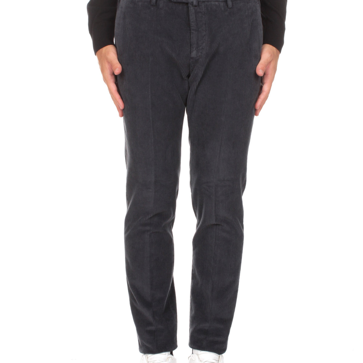 BRIGLIA 1949 BG04 VELOUR CHINO PANTS ANTHRACITE GREY 90 – Michi D'Amato