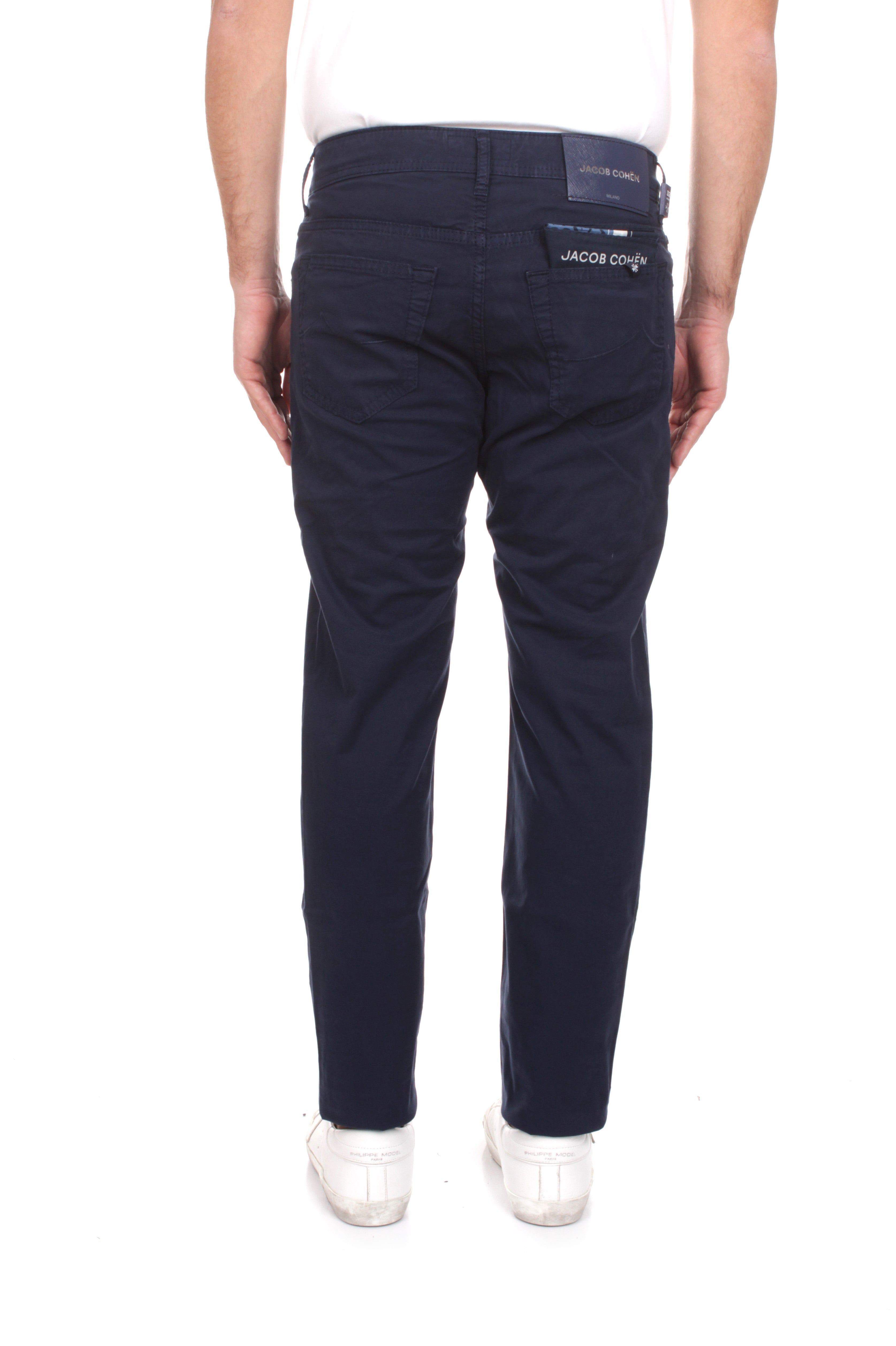 PANTALONI 5 TASCHE JACOB COHEN BARD SLIM BLU SCURO – Michi D'Amato